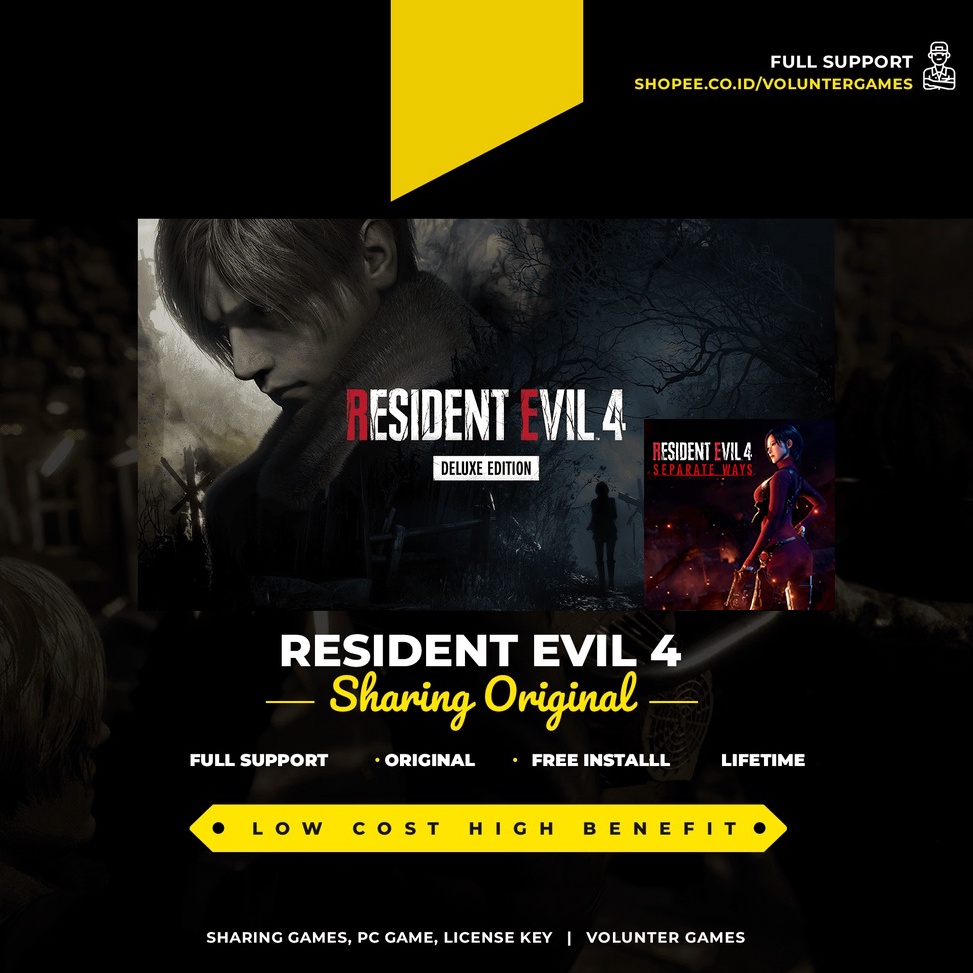 Jual aG RESIDENT EVIL 4 RE 4 REMAKE DELUXE EDITION DLC Separate Ways PC ...