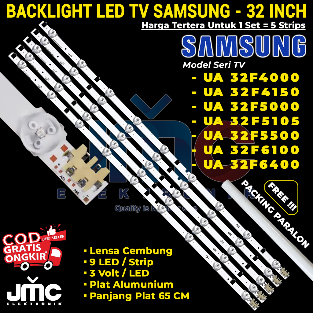 Jual Backlight TV SAMSUNG 32 Inch UA32F4000 UA32F4150 UA32F5000 UA32F5500 UA32F6100 UA32F6400 ...