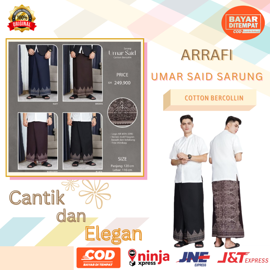 Jual Sarung Motif Batik Sarung Pria Terbaru 2024 Sarung Motif Dewasa || Umar Said Sarung Bahan ...