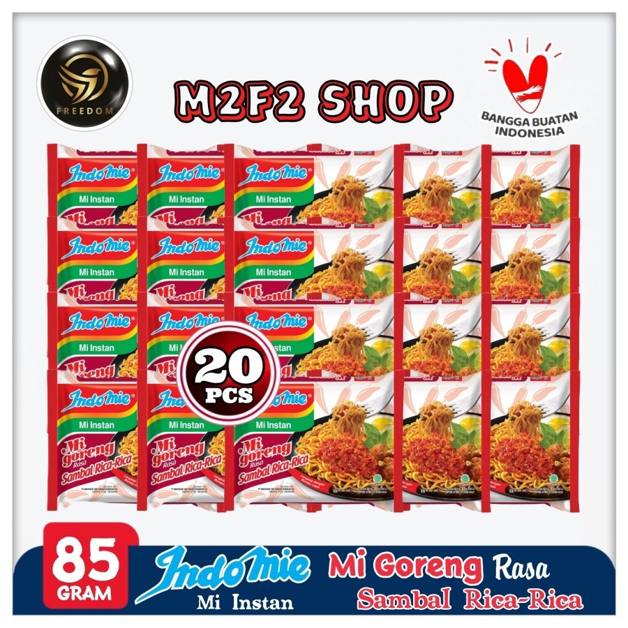 Jual Indomie Mie Instant Goreng Rasa Sambal Rica - Rica | Bag - 85 gr ...