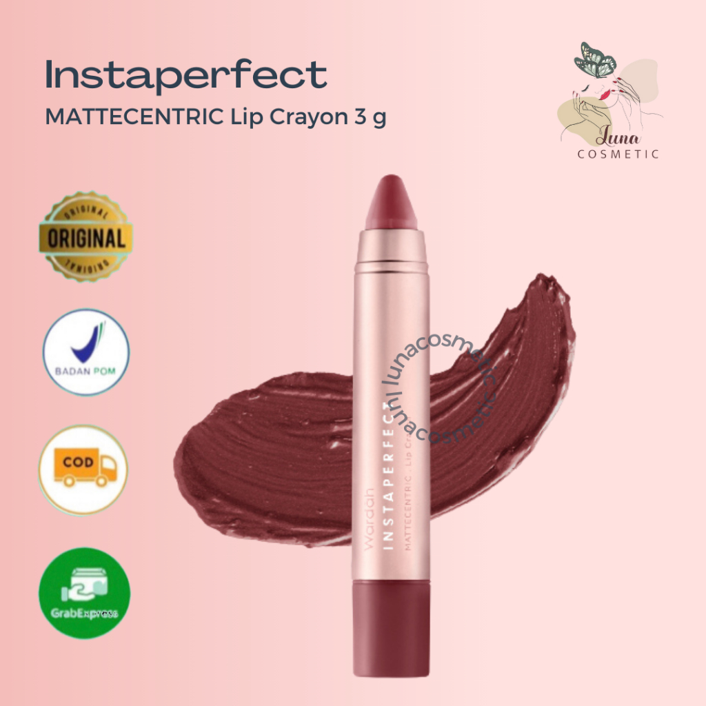 Jual INSTAPERFECT MATTECENTRIC Lip Crayon 3 g | Shopee Indonesia
