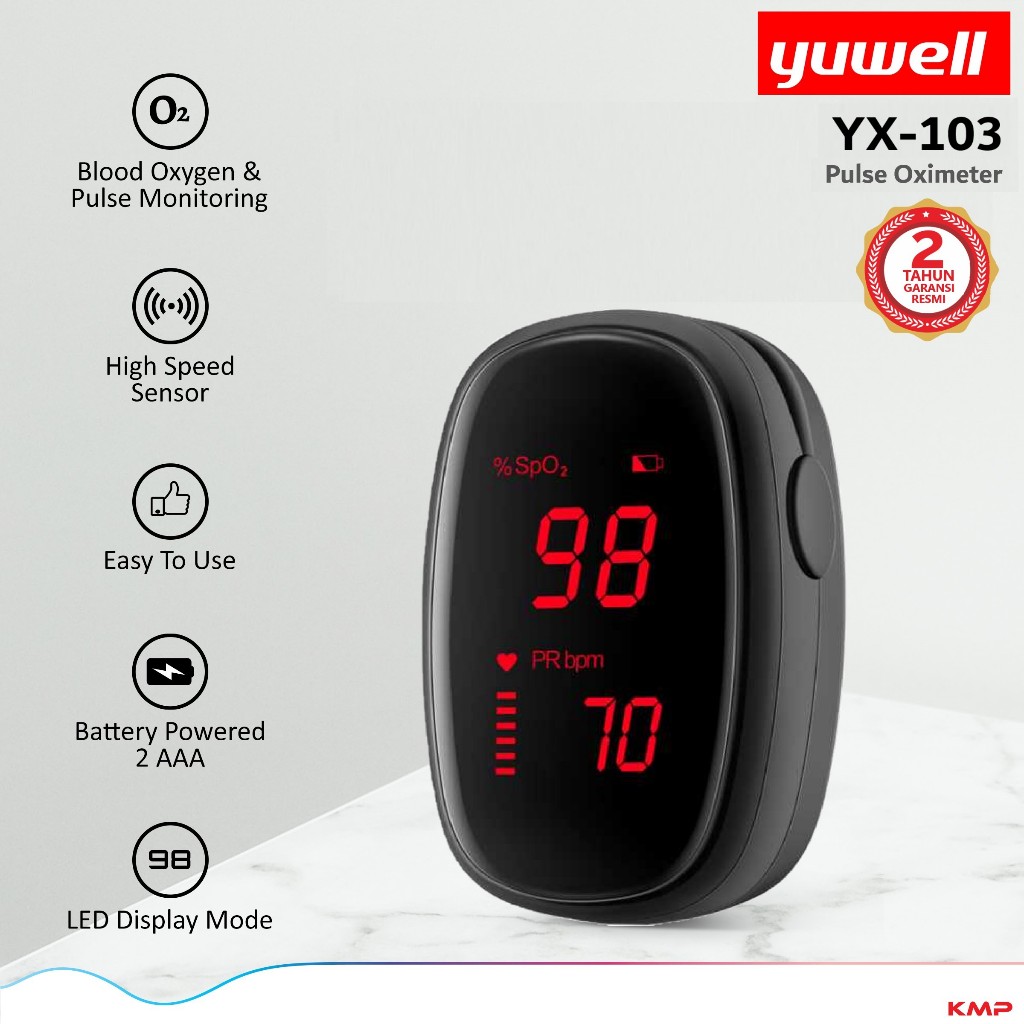 Jual Yuwell YX103 - Pulse Oximeter Oxymeter - Alat Ukur Saturasi ...