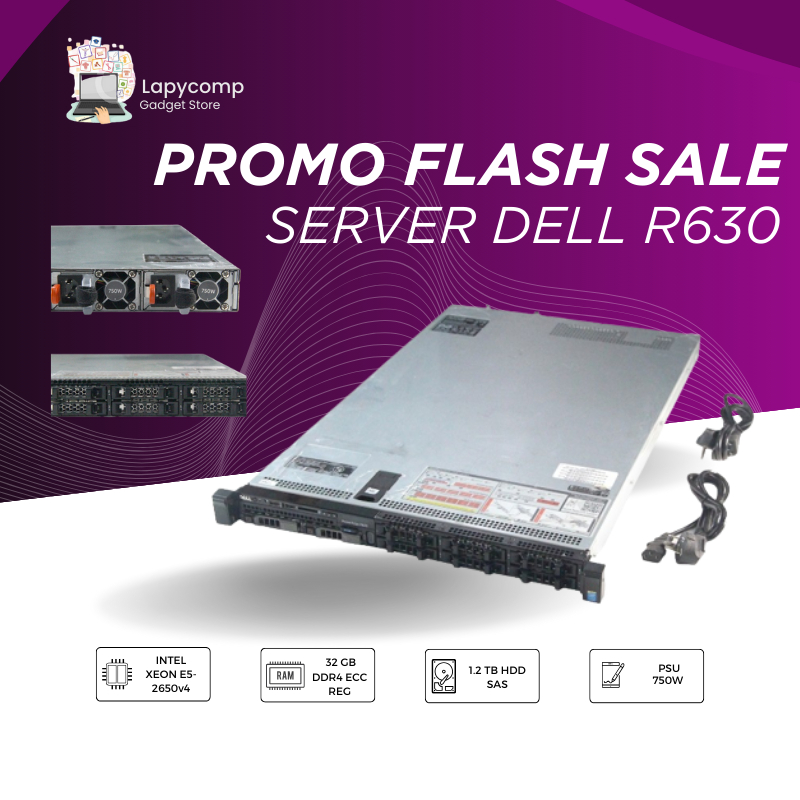Jual OBRAL SERVER DELL POWEREDGE R630 1U RACKMOUNT SERVER GARANSI 3 ...