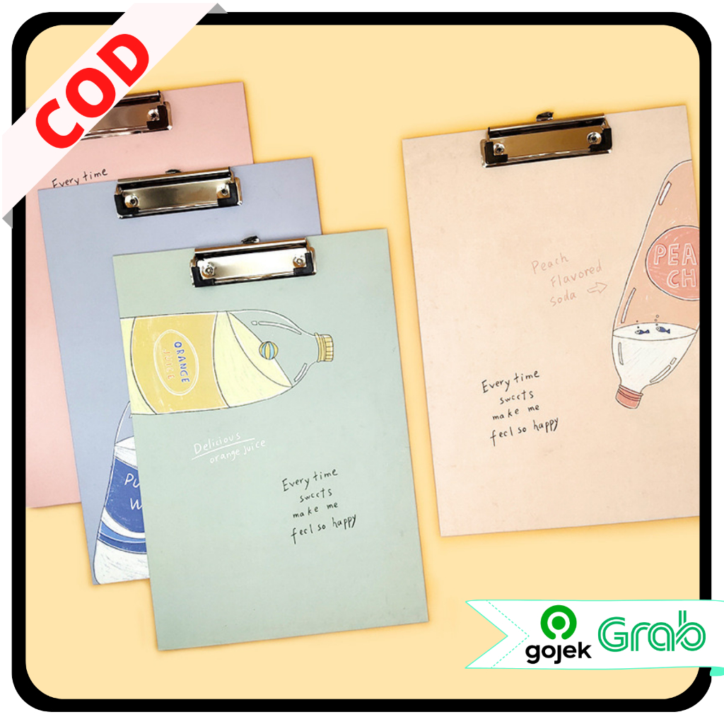 Jual KAISSO - PAPAN KERTAS UKURAN A4 MOTIF LUCU CLIPBOARD KARAKTER LUCU ...