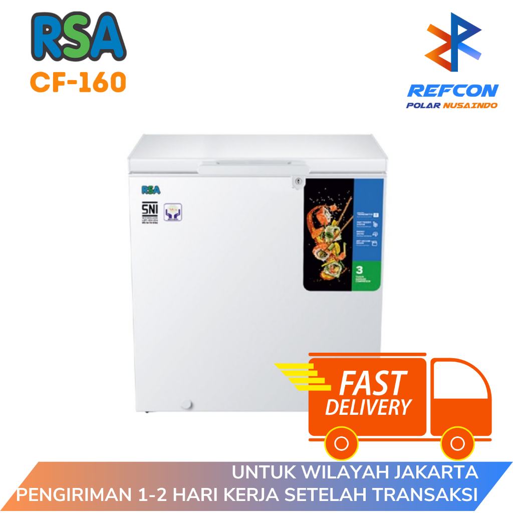 Jual Chest Freezer RSA CF-160 / CF160 [150 Liter] | Shopee Indonesia