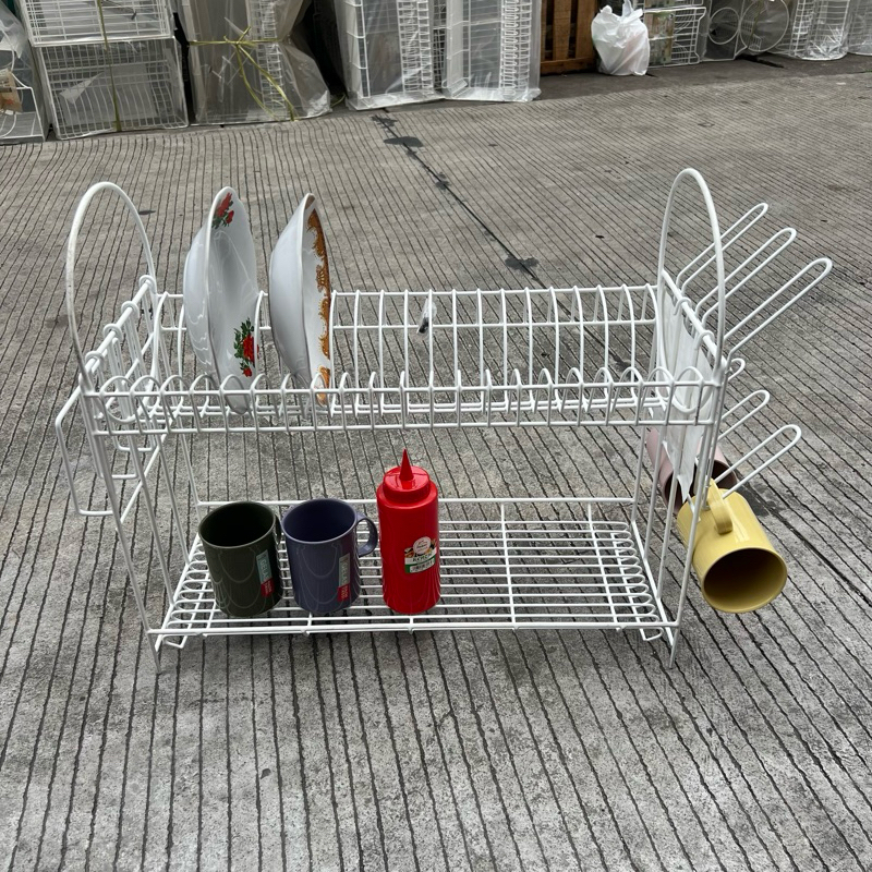 Jual Rak Piring Besi Susun 3 Modelline + Tempat Sendok dan Nampan ...