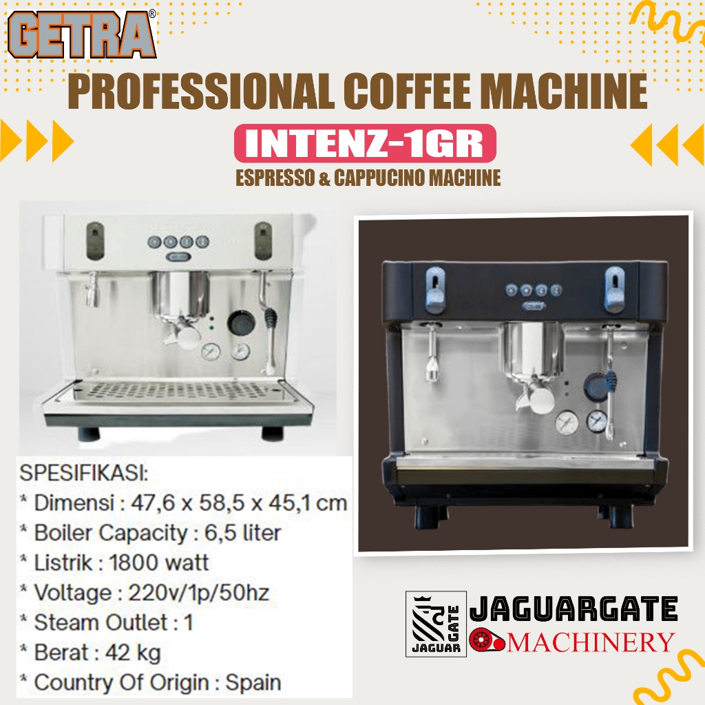 Jual MESIN KOPI IBERITAL GETRA INTENZ 1GR PUTIH VINTAGE ESPRESSO ...