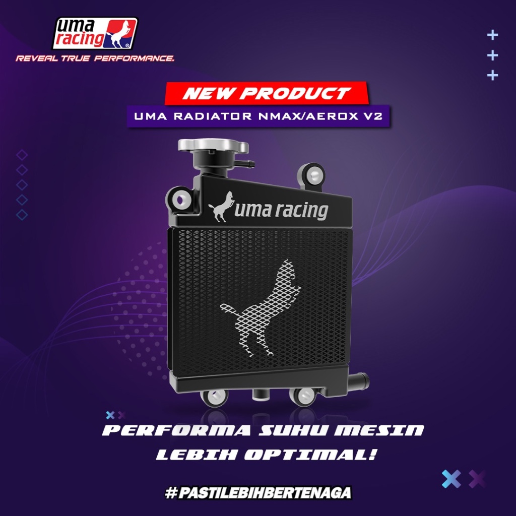 Jual RADIATOR NMAX NEW AEROX NEW AEROX OLD UMA RACING BIG VOLUME ...