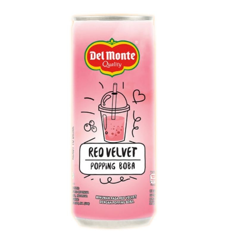 Jual Del Monte Boba Red Velvet 240 ml | Shopee Indonesia