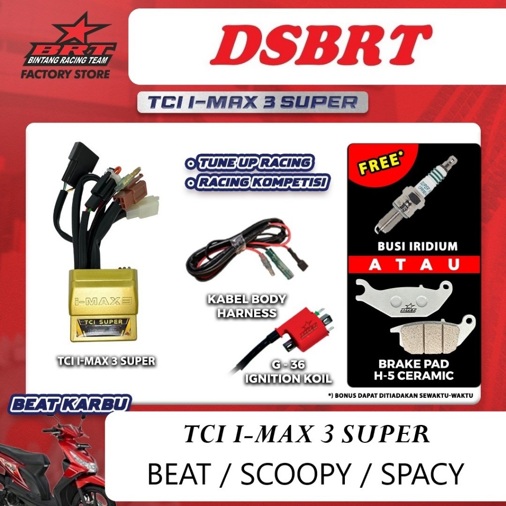 Jual TCI CDI IMAX 3 SUPER BRT BEAT Karbu SCOOPY SPACY Karburator ...
