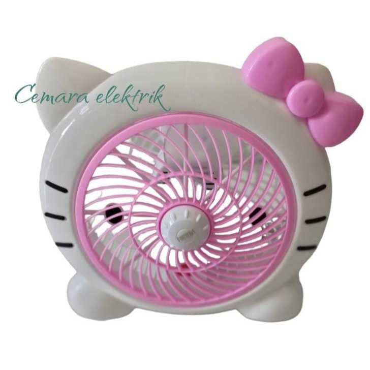 Jual Kipas Karakter Duduk Box Fan Reida Murah Hellokitty putih pink ...