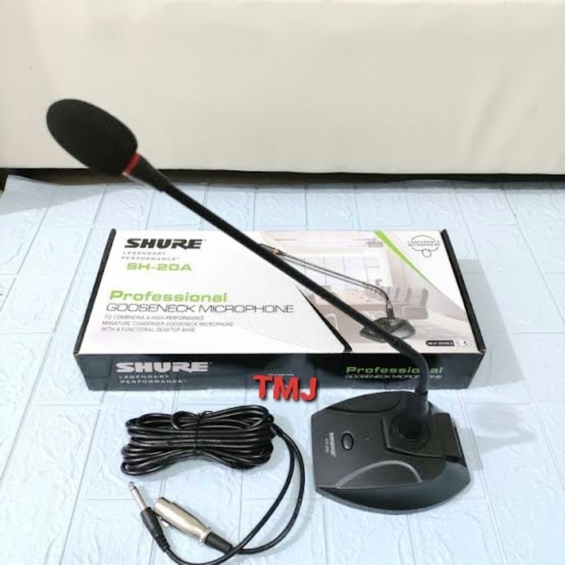 Jual mic podium shu re sh 20A mic meja sh20A mic conference microphone ...