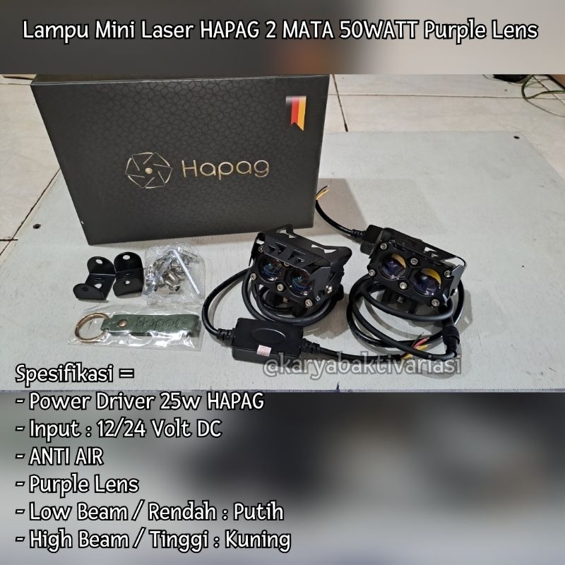 Jual LAMPU MINI LASER HAPAG 2 MATA 50WATT | Shopee Indonesia