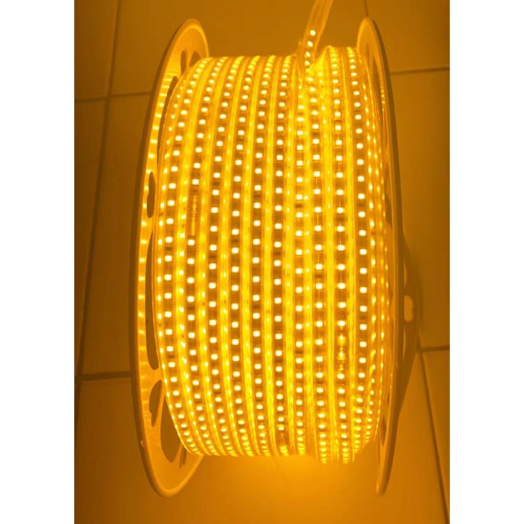 Jual lampu led strip selang 2835 120 led 220V 10M mata rapat waterproof-WWH-WH-BLUE-MERAH-/4000K ...