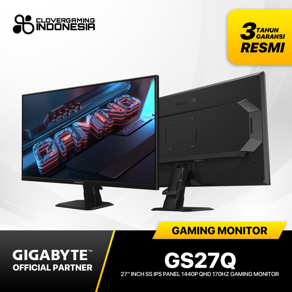 Jual Gigabyte GS27Q 27 Inch SS IPS Panel 1440p QHD 170Hz Gaming Monitor ...