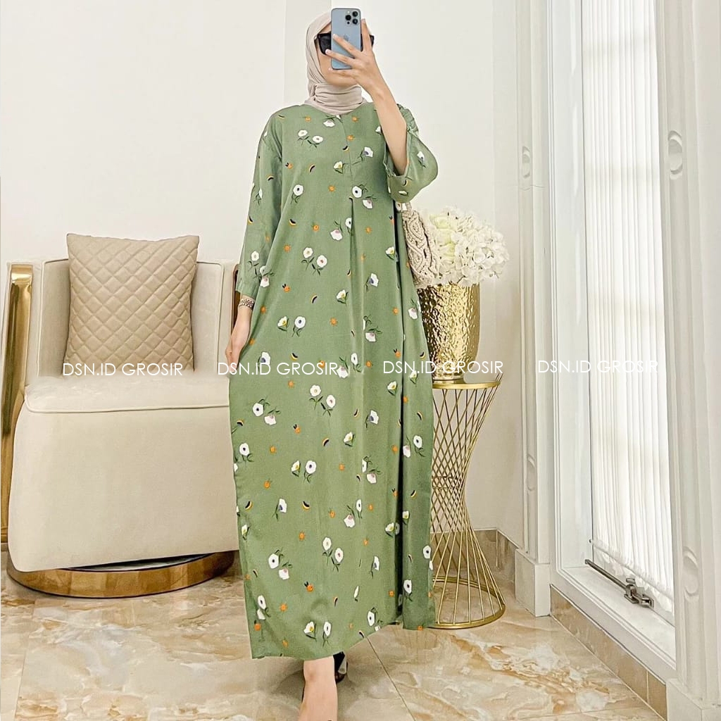 Jual Daster Gamis Semata Kaki / Long Daster Lengan 3/4 / Daster ...