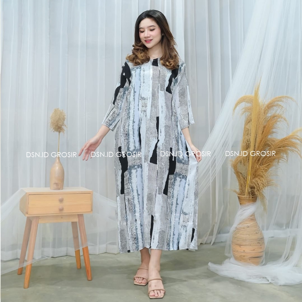Jual Daster Gamis Semata Kaki / Long Daster Lengan 3/4 / Daster ...