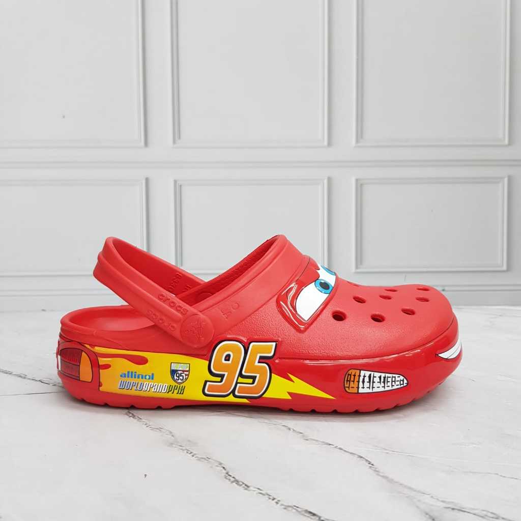 Jual LED CROCS CARS MCQUEEN / CROCS CARS MCQUEEN LED / CROCS CARS LED ...
