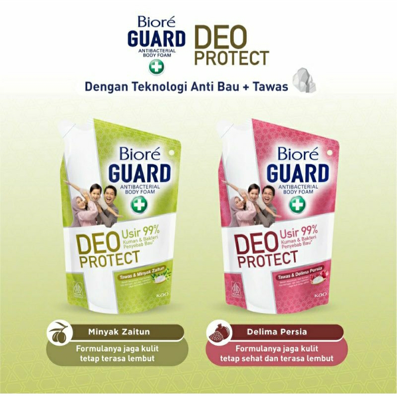 Jual Sabun Cair Mandi Biore Guard Deo Protect Antibacterial 400ml ...