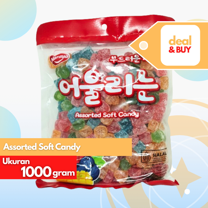 Jual Naraya Assorted Soft Candy 1kg | Shopee Indonesia