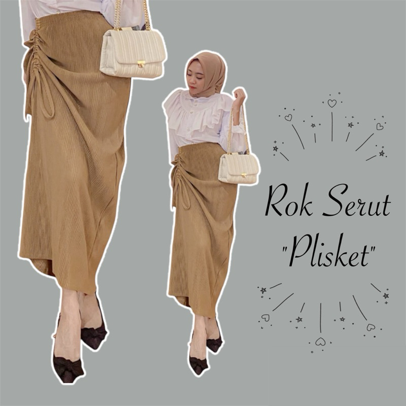 Jual ROK SPAN SERUT/ROK SPAN PLISKET LIDI /ROK SPAN PLISKET LIDI ...