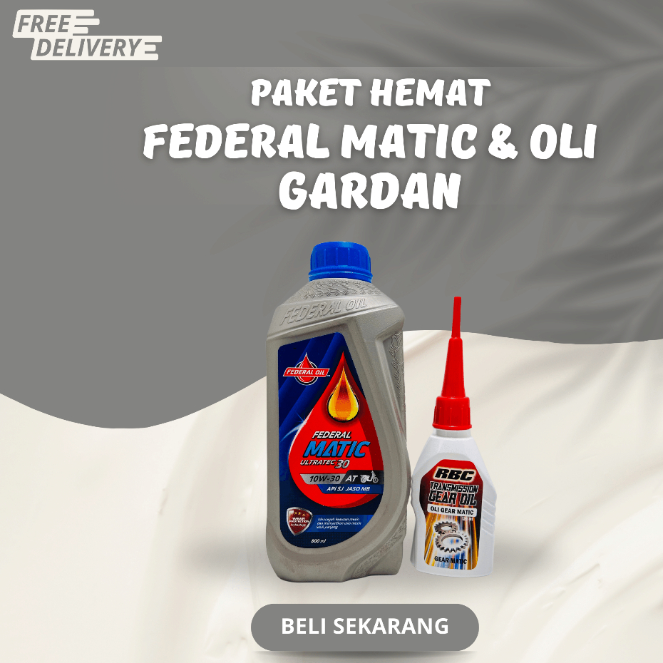 Jual Paket Oli Federal Matic 800ml & Oli Gardan 120ml | Shopee Indonesia