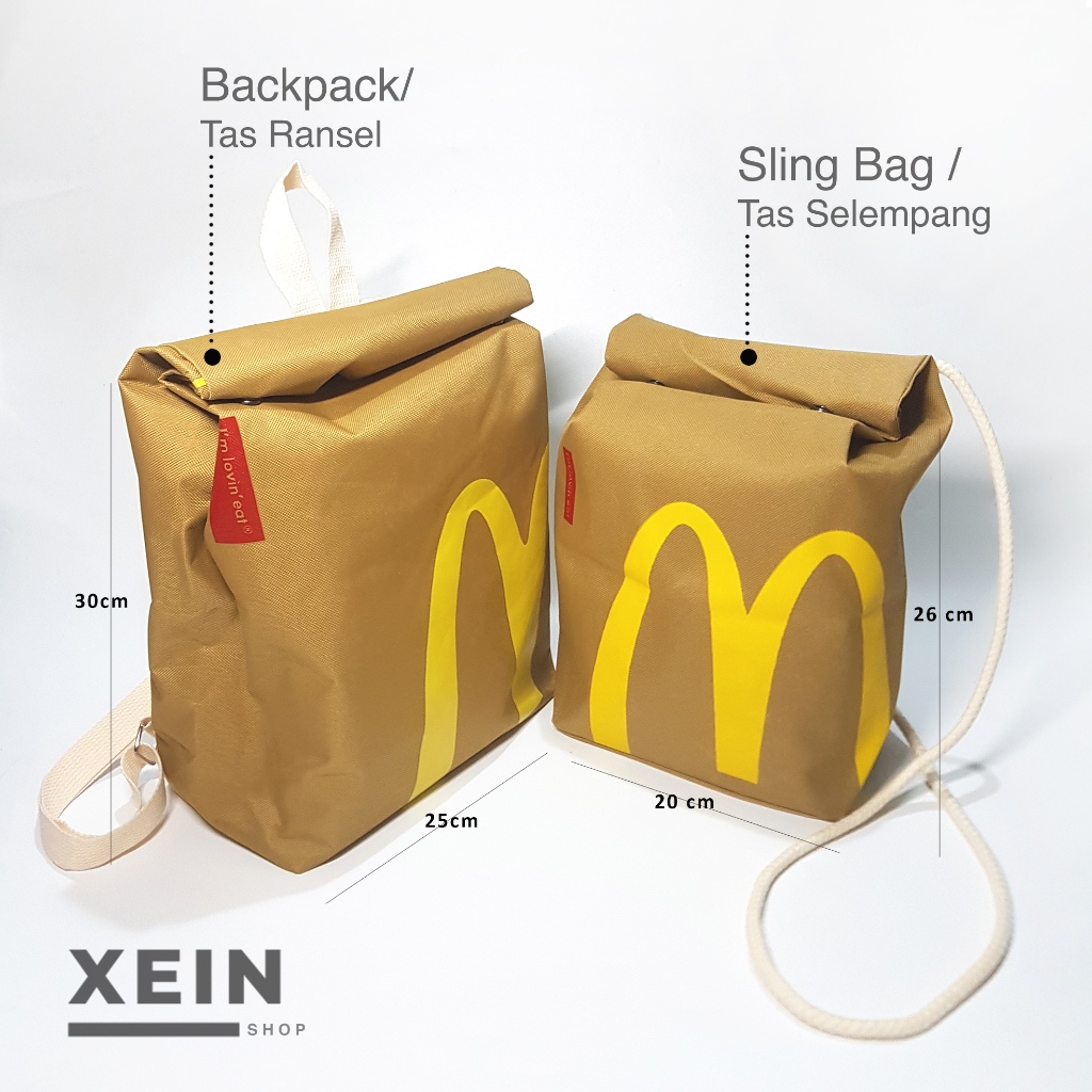 Jual Tas mcdonald's Ransel Selempang Slingbag Unisex | Starbuck Kfc ...
