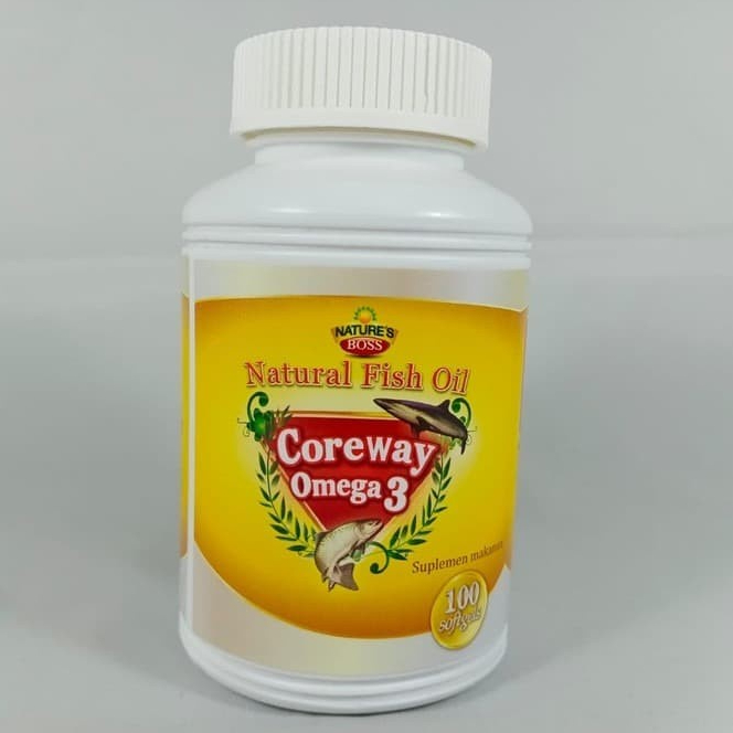 Jual Nature's Boss Coreway Omega 3 1000 mg - Natural Fish Oil - Kesehatan Kolesterol Tinggi ...