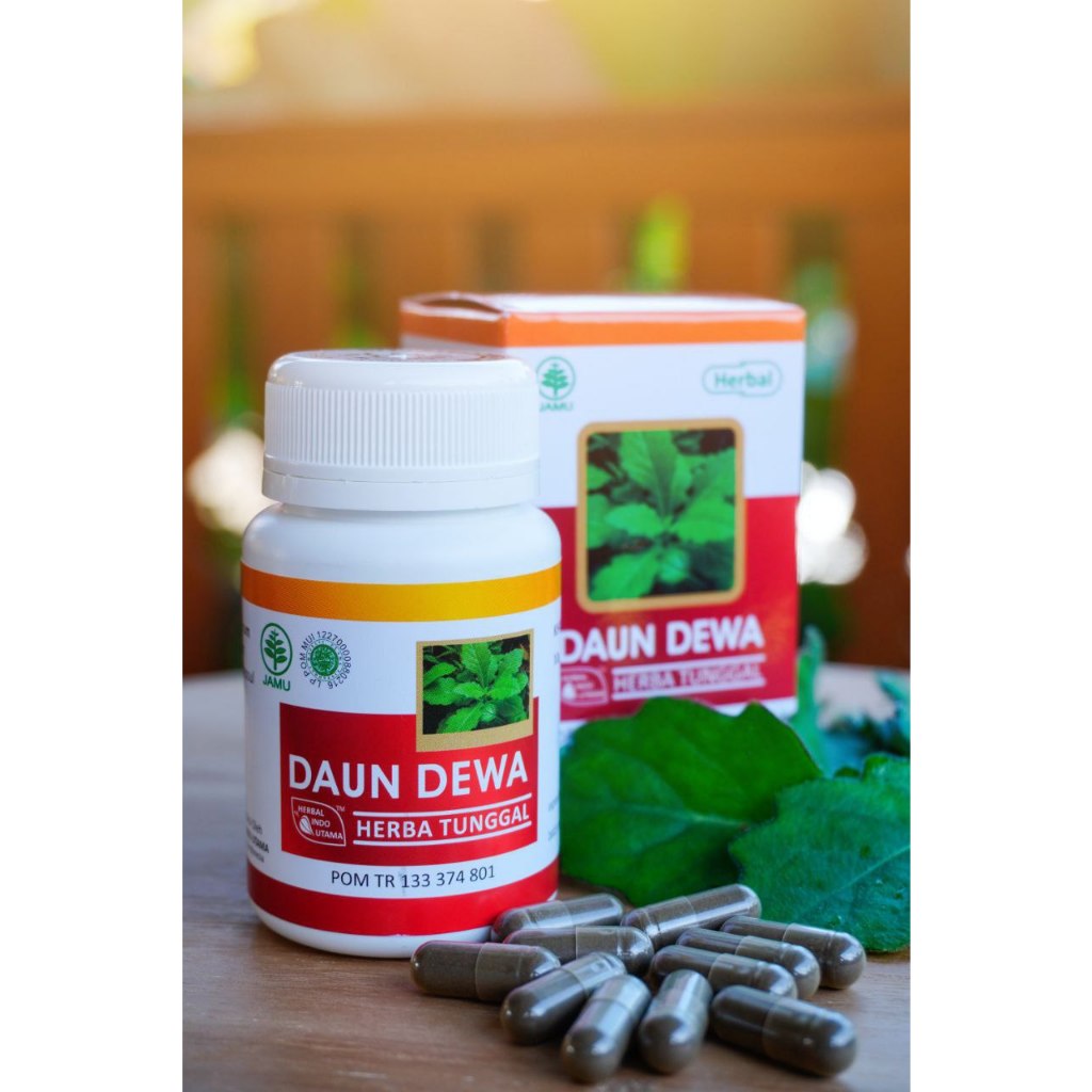 Jual Kapsul Daun Dewa HIU Original Obat Herbal TB Paru Dan Menghentikan ...