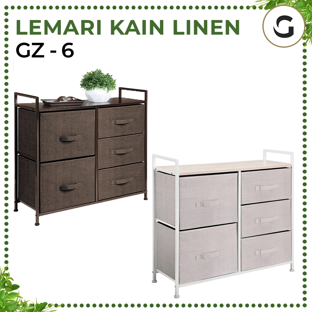 Jual Terbaru Lemari 5 Laci Kain Rak Lemari Penyimpanan Lemari Sisi ...