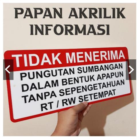 Jual Papan Informasi Akrilik Stiker Ukuran 40x35cm | Shopee Indonesia