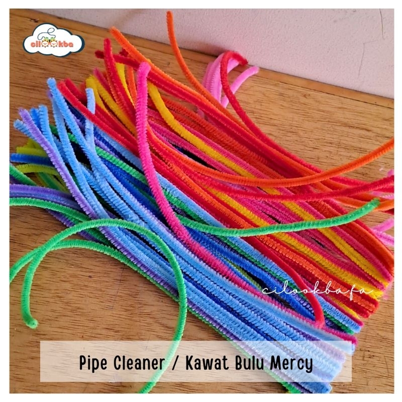 Jual 5pcs Kawat Bulu Mercy Pipe Cleaner Montessori Sensory Play ...