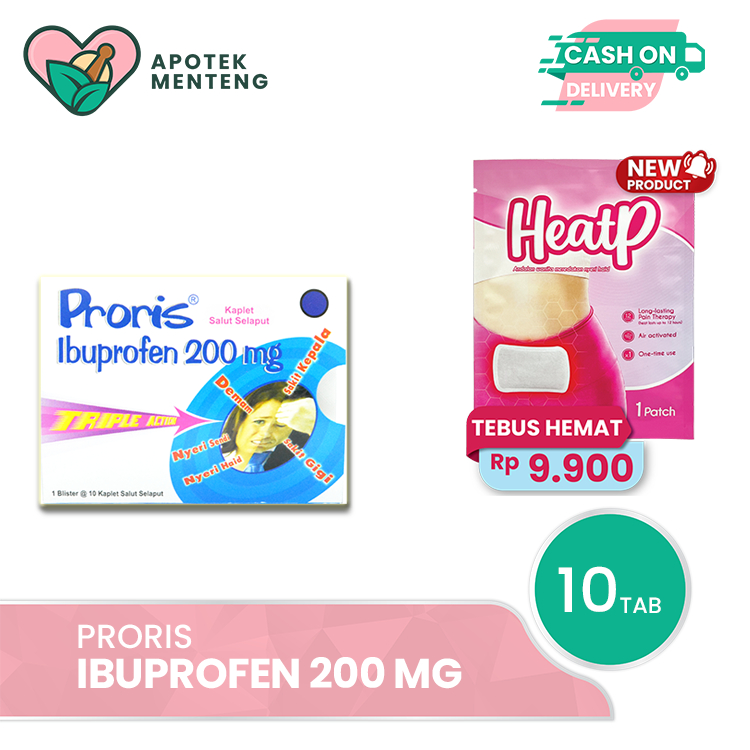 Jual Proris 200 Mg 10 Kaplet - Pereda Demam dan Nyeri Sakit Gigi ...