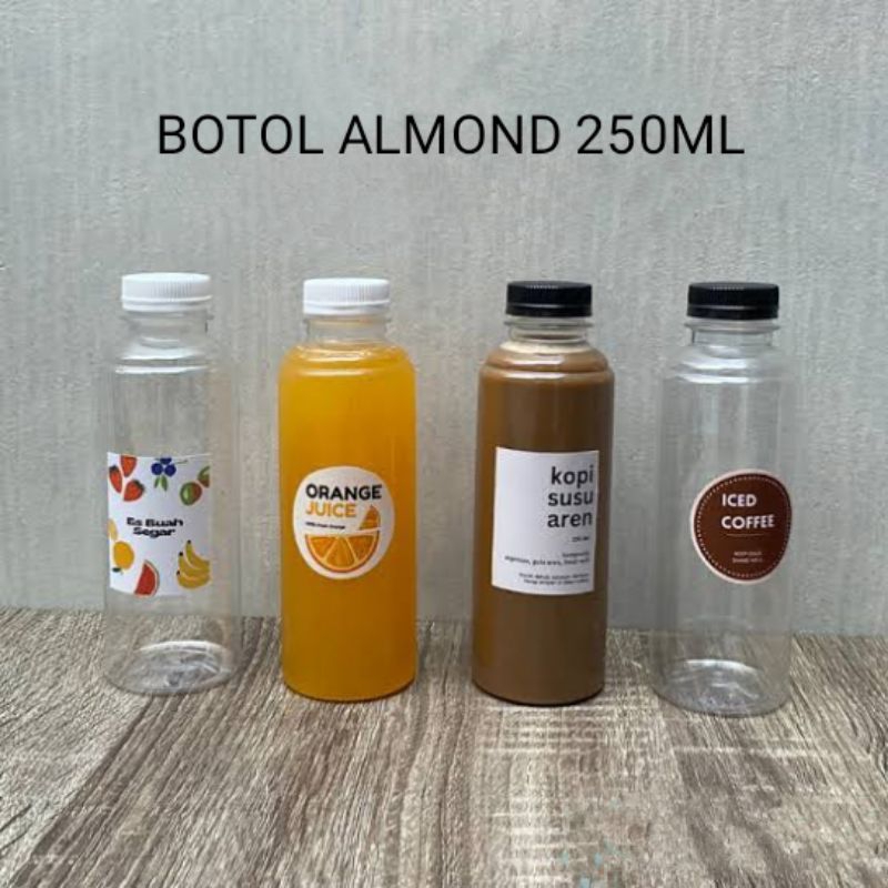 Jual Botol Almond 250ml Plastik | Shopee Indonesia