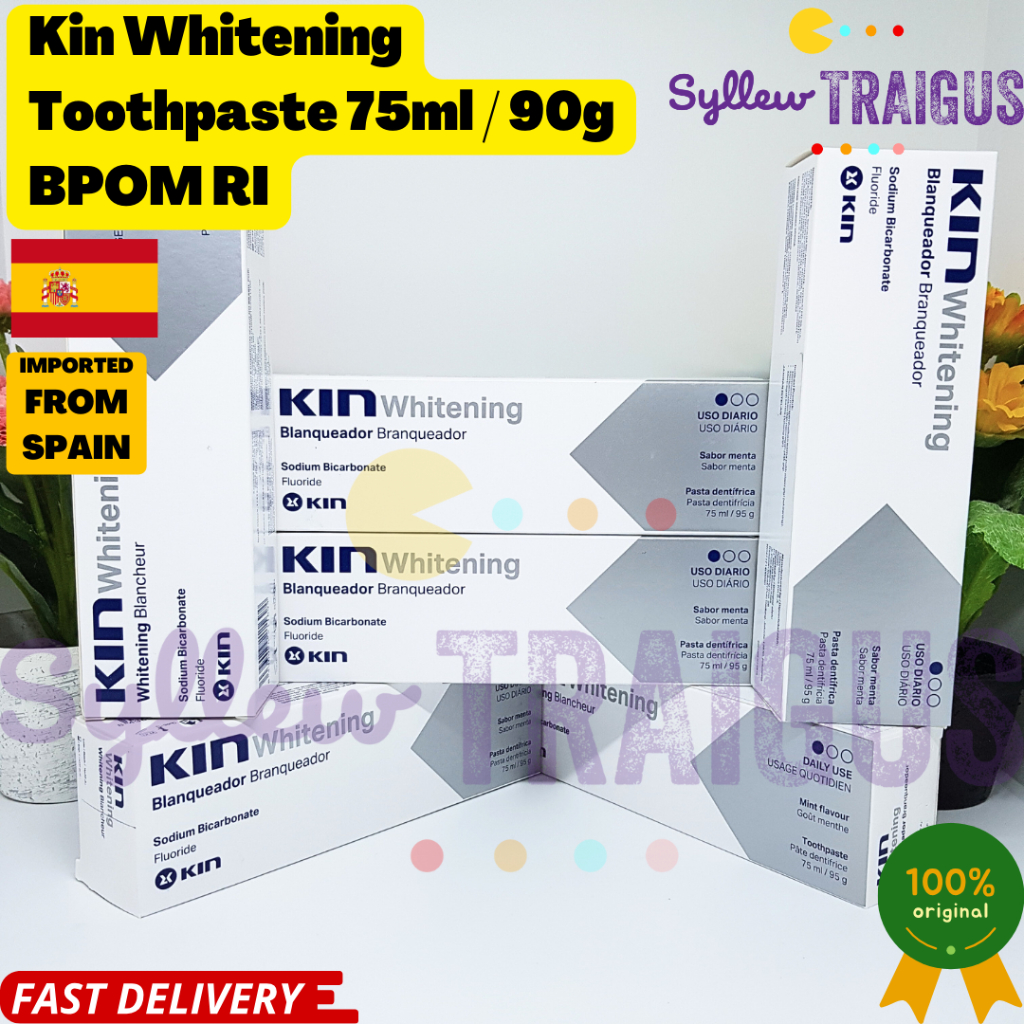 Jual KIN Whitening Toothpaste Pasta Gigi 75ml / 95g BPOM RI Original ...
