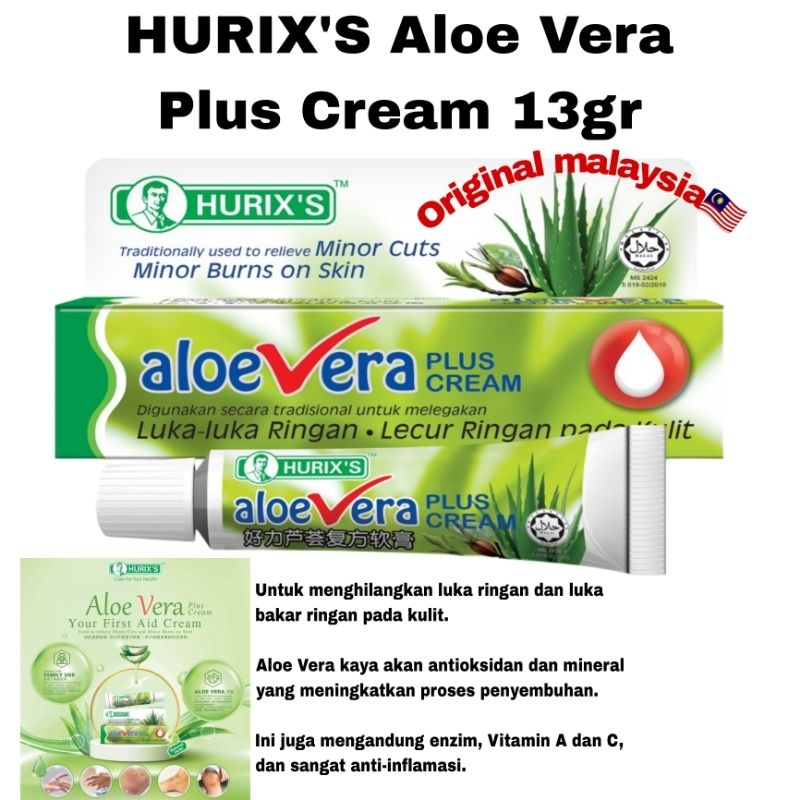 Jual Hurix alovera cream untuk luka bakar luka ringan (Po penang ...