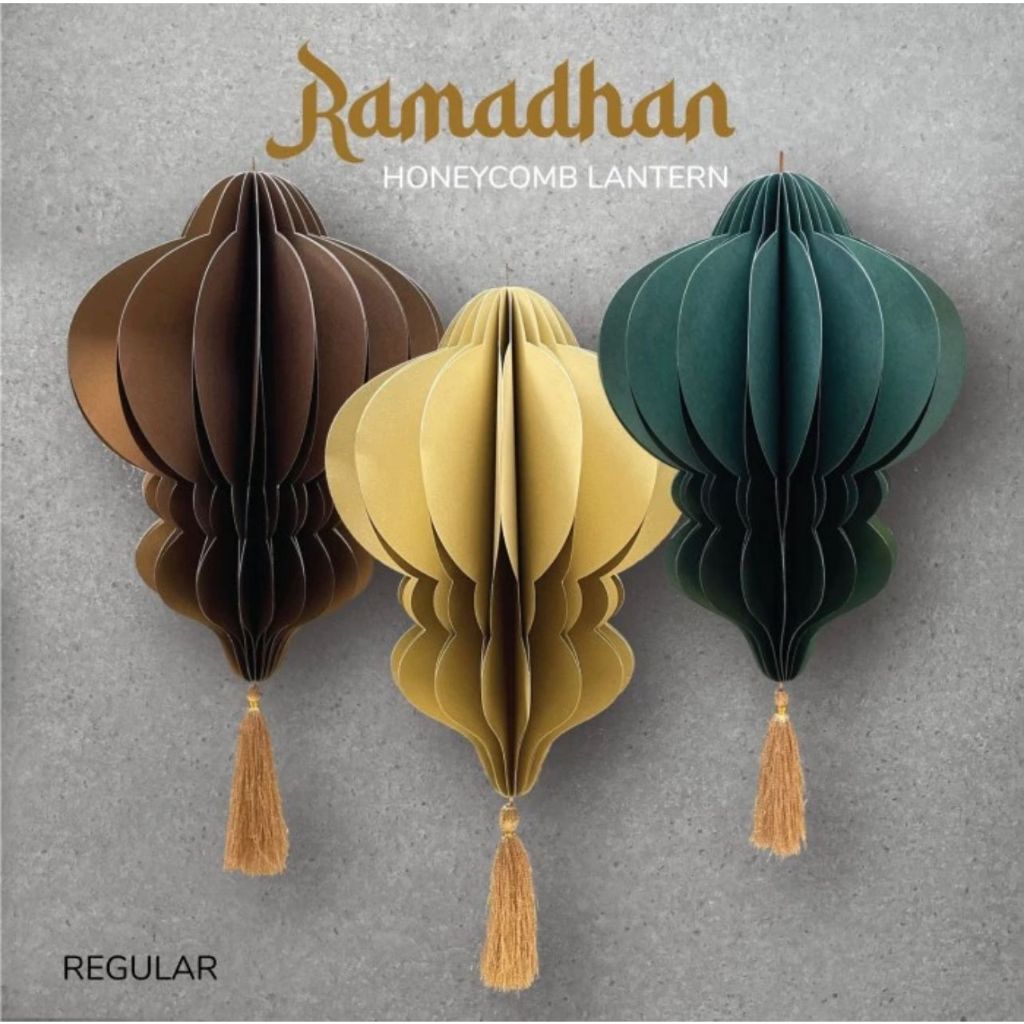 Jual DEKORASI JUMBO RAMADHAN LANTERN LENTERA KARTON GANTUNG TASSEL ...