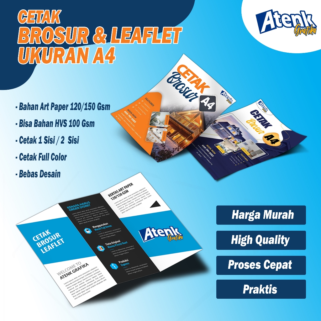 Jual Print Brosur | Cetak Brosur Flyer A4 a5 A6 MURAH | 1 Sisi / 2 Sisi TANPA MINIMAL ORDER ...