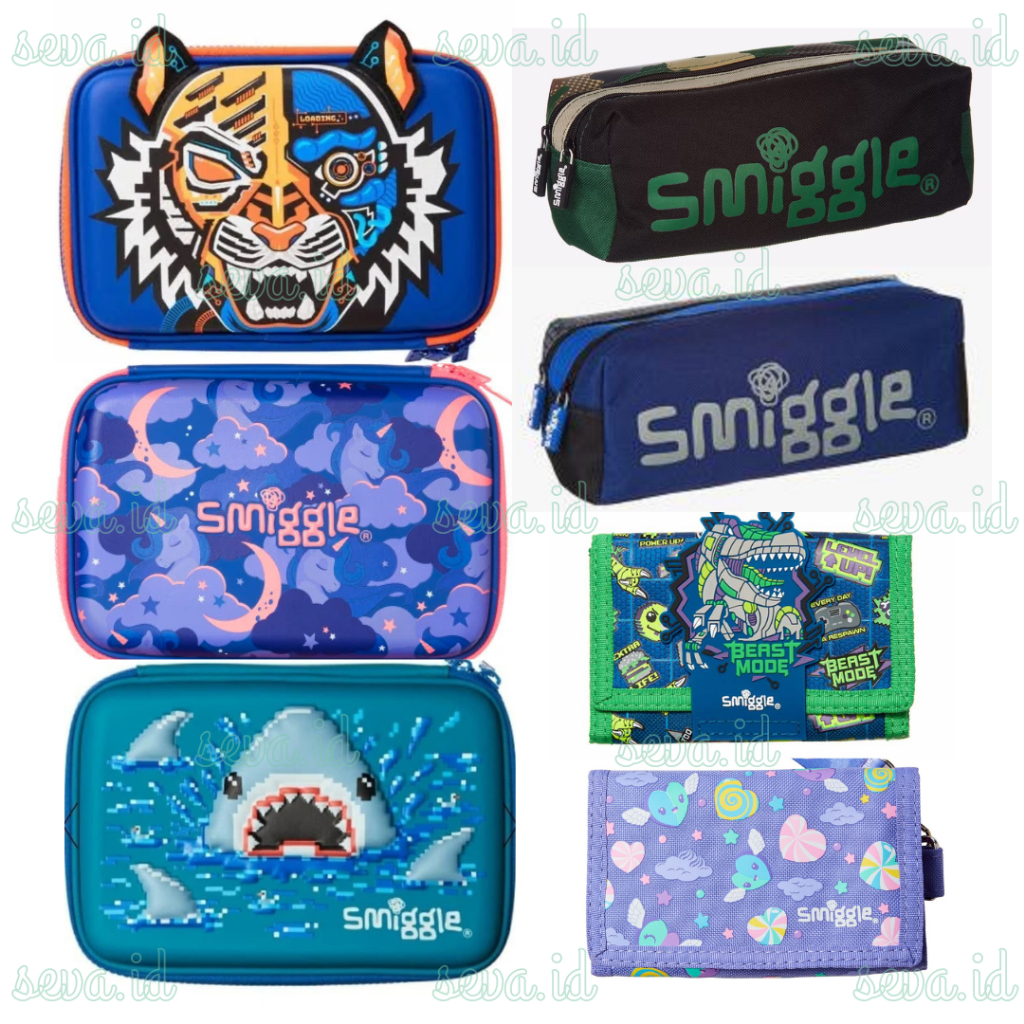 Jual Smiggle Hard Top Pencil Case Smiggle Twin Zip Pencil Case Smiggle ...