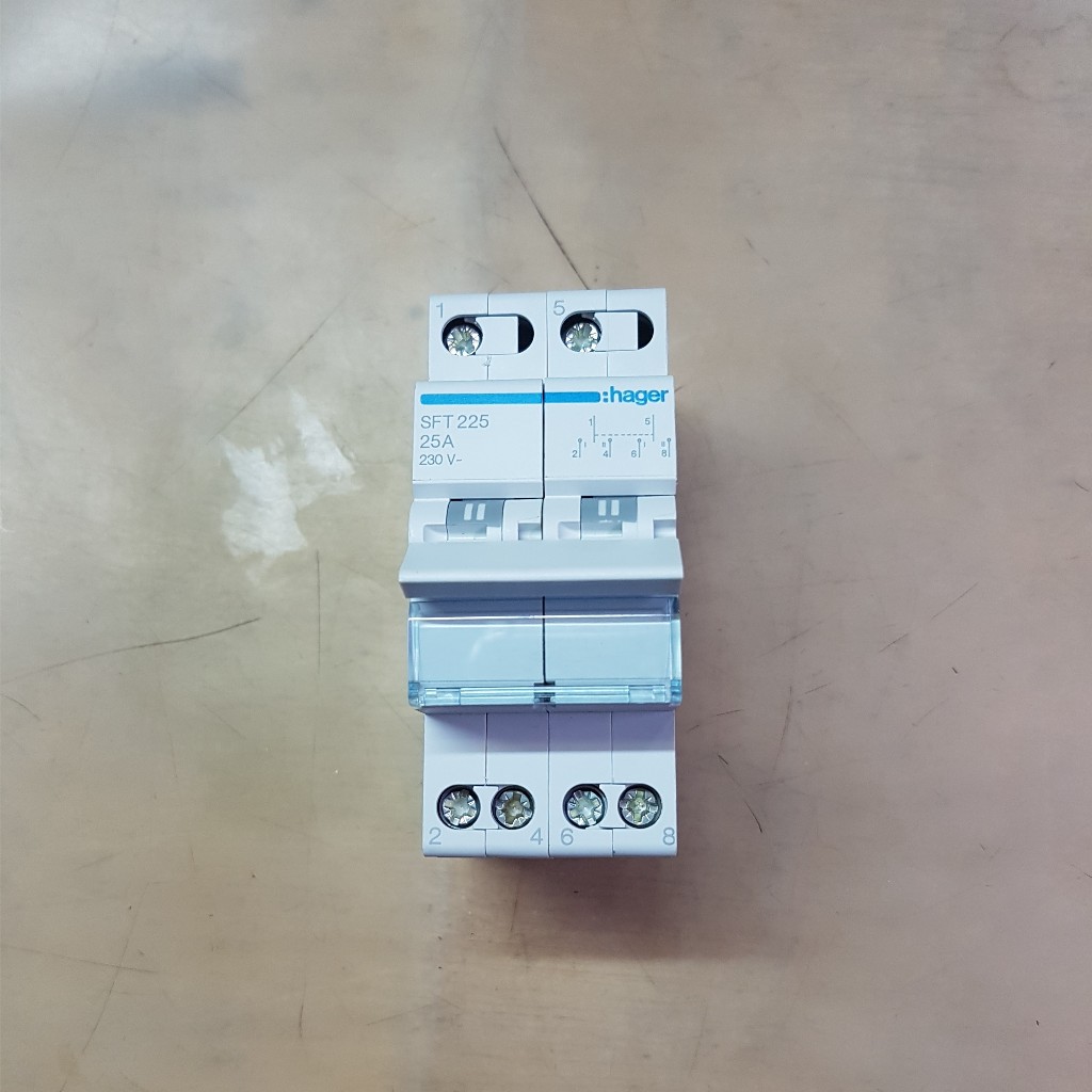 Jual HAGER COS 2P 25A SFT225 / CHANGEOVER SWITCH I-0-II 2 POLE 25 ...