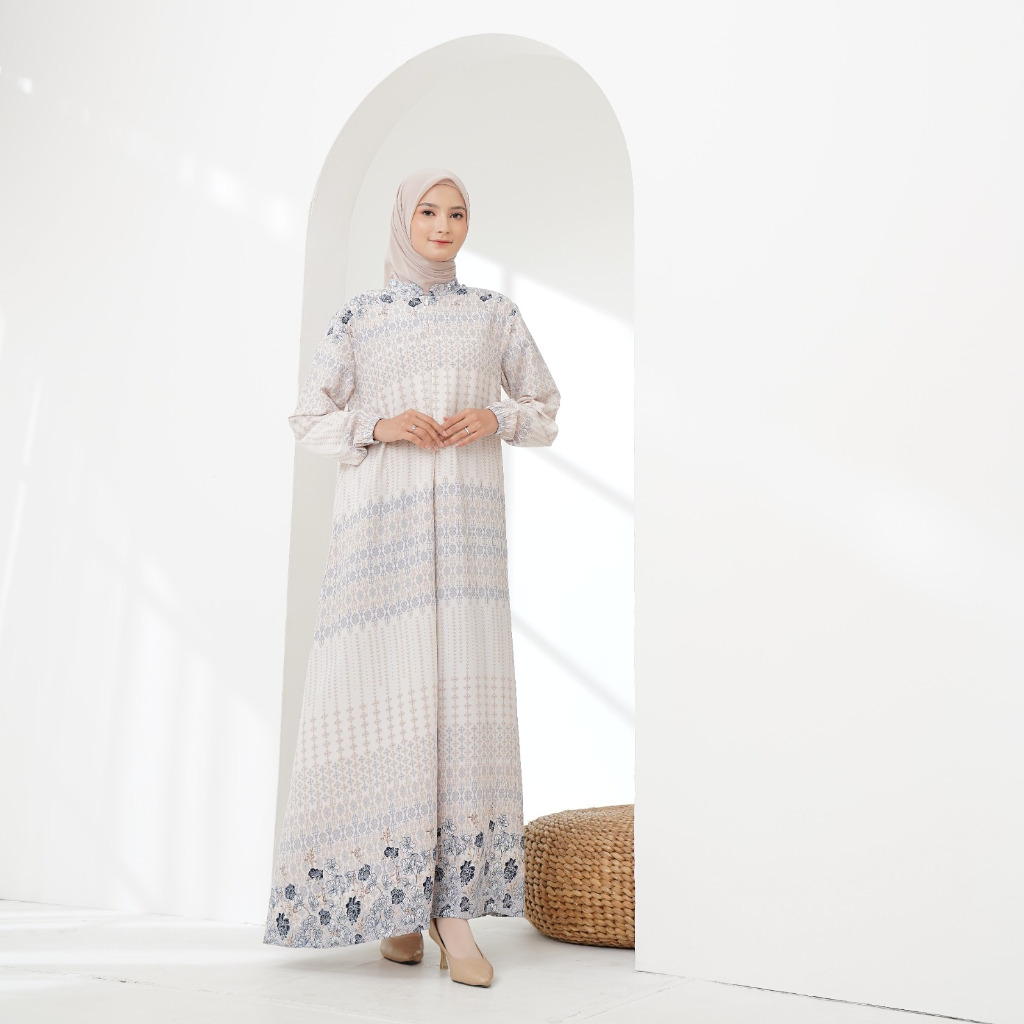 Jual Dress Wanita Homedress Gamis Busui Aletta KVG Modesty | Shopee ...