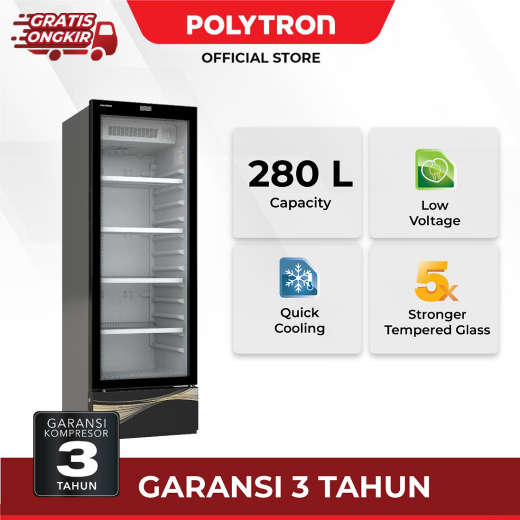 Jual SHOWCASE POLYTRON SCN 238 / POLYTRON SHOWCASE 1 PINTU SCN 238 NO ...