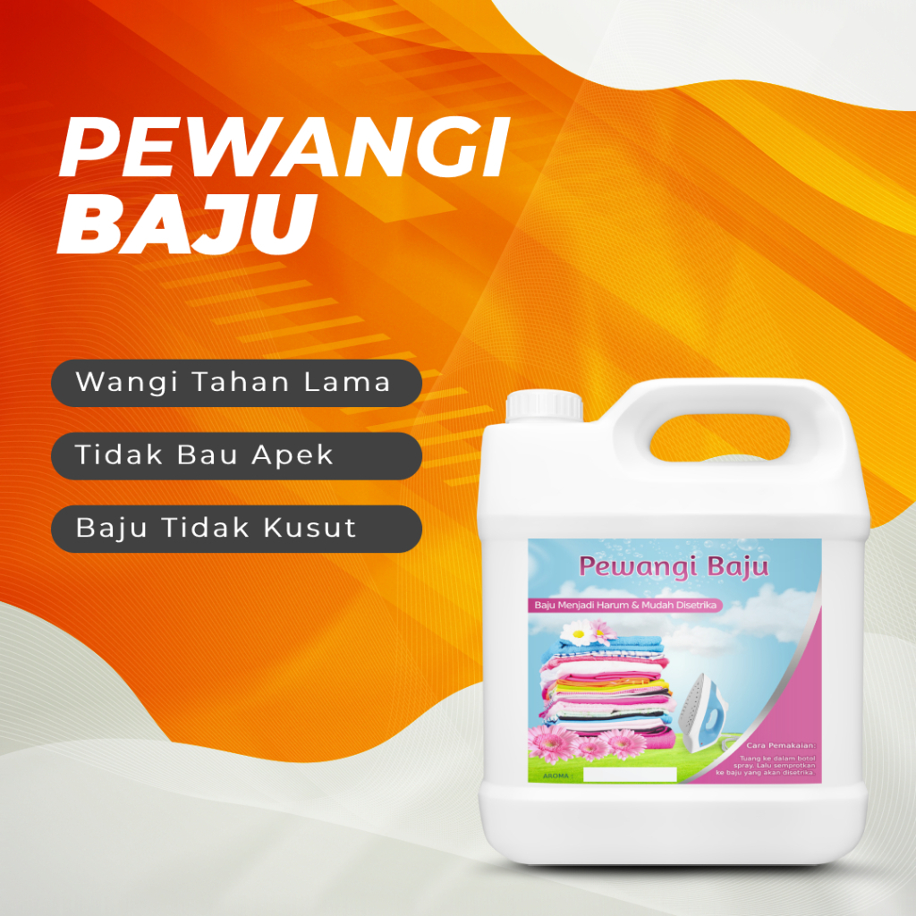 Jual Pewangi Baju Pakaian Wangi Tahan Lama Pelicin Setrika Laundry 1000 ...