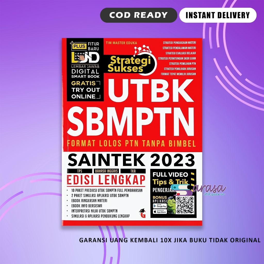 Jual Buku Tes Utbk Sbmptn Strategi Sukses Utbk Sbmptn Saintek 2023 ...