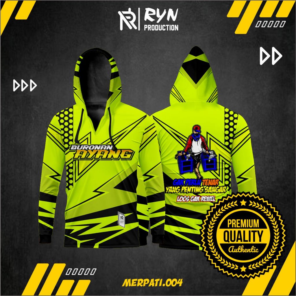 Jual Jersey Merpati Buronan Ayang HIJAU FULL PRINTING CUSTOM SATUAN ...