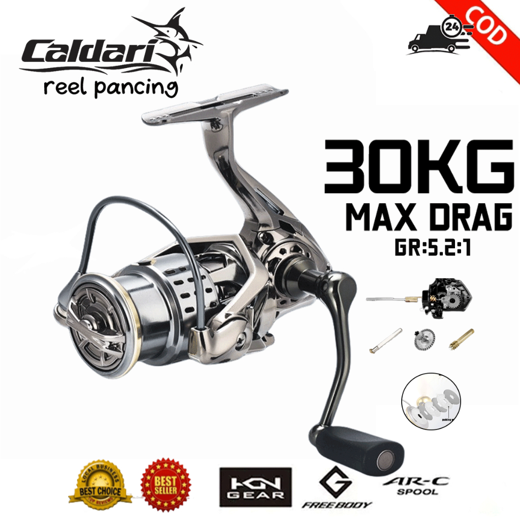 Jual pancing reel LC800-7000 Series Saltwater joran 5.2:1 High Speed ...