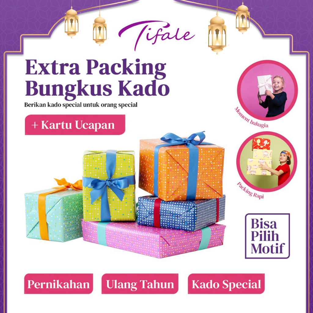 Jual Tifale Jasa Bungkus Kertas Kado / Packing Kertas Kado untuk Hadiah ...