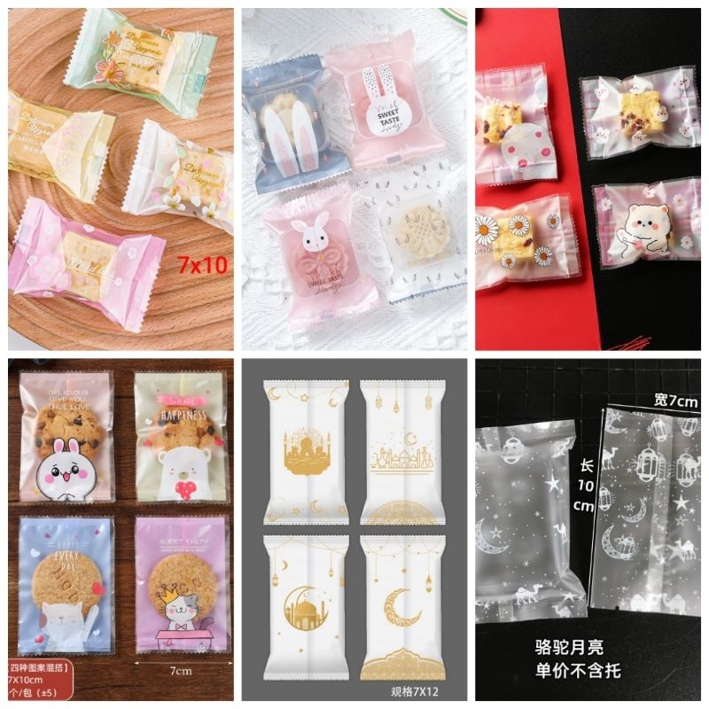 Jual Plastik Mochi/Plastik Cookies/Plastik Permen 100pcs/Plastik Sealer ...