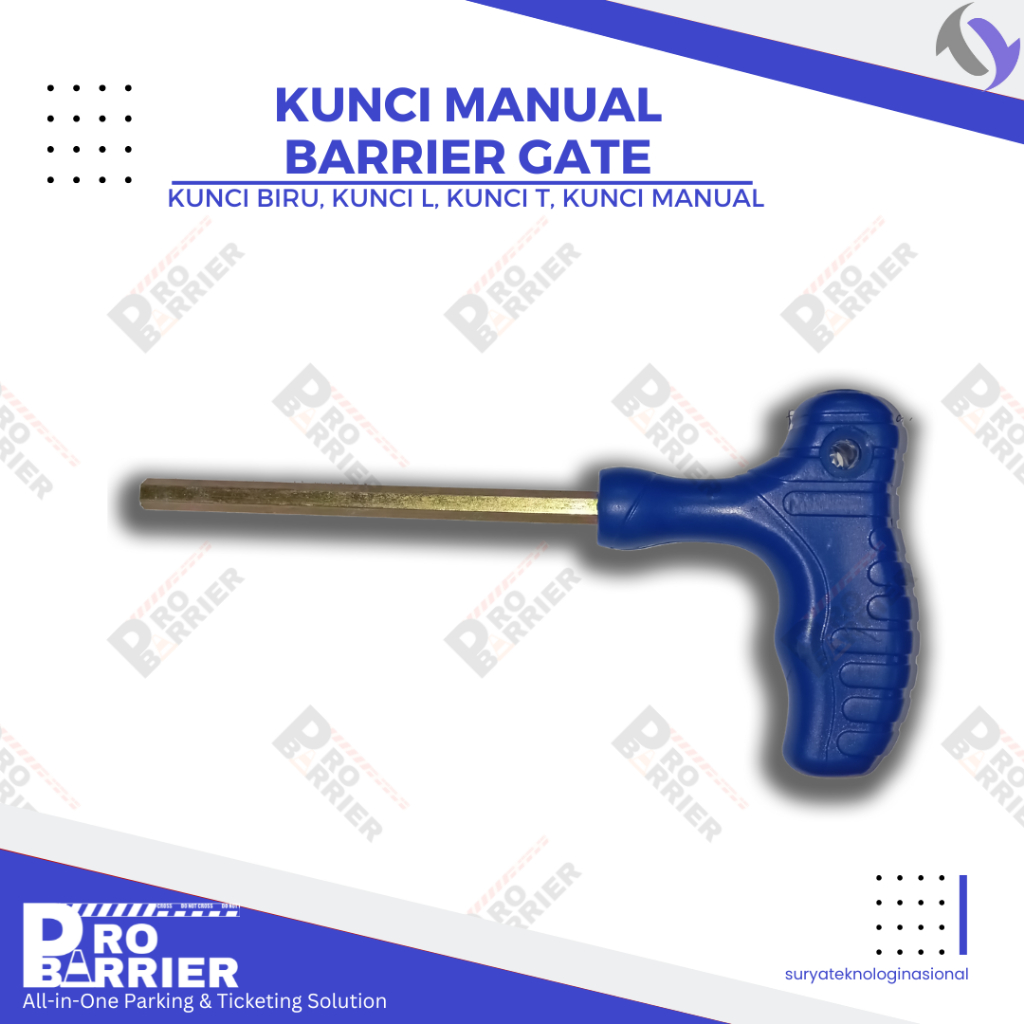 Jual Kunci Biru Manual Key Barrier Gate MX / Kunci T / Kunci L / Crank ...