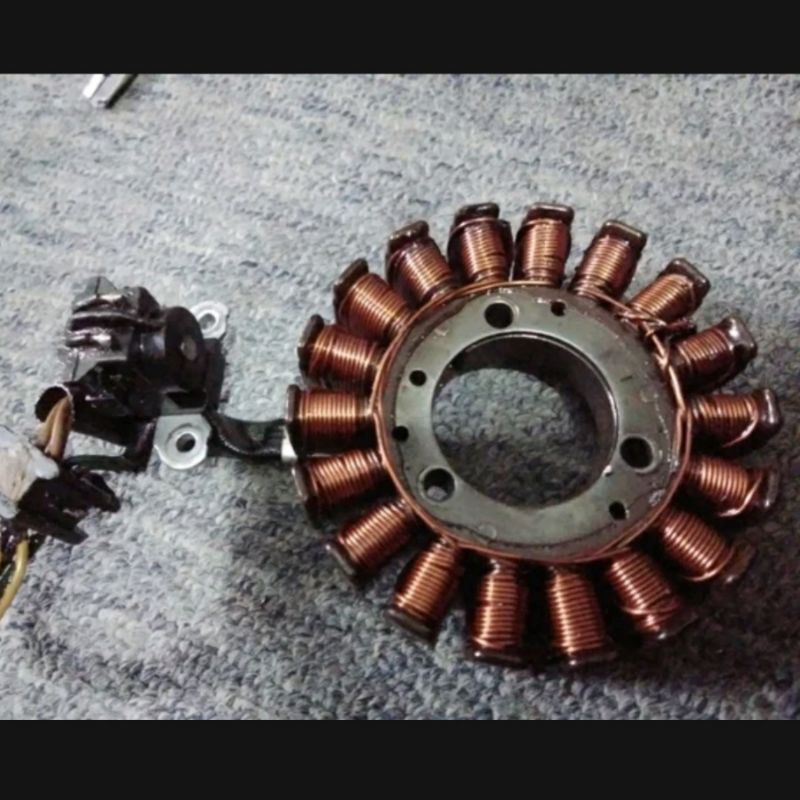 Jual stator spul spull sepul set fulser assy ori original suzuki thunder 125 bekas | Shopee ...